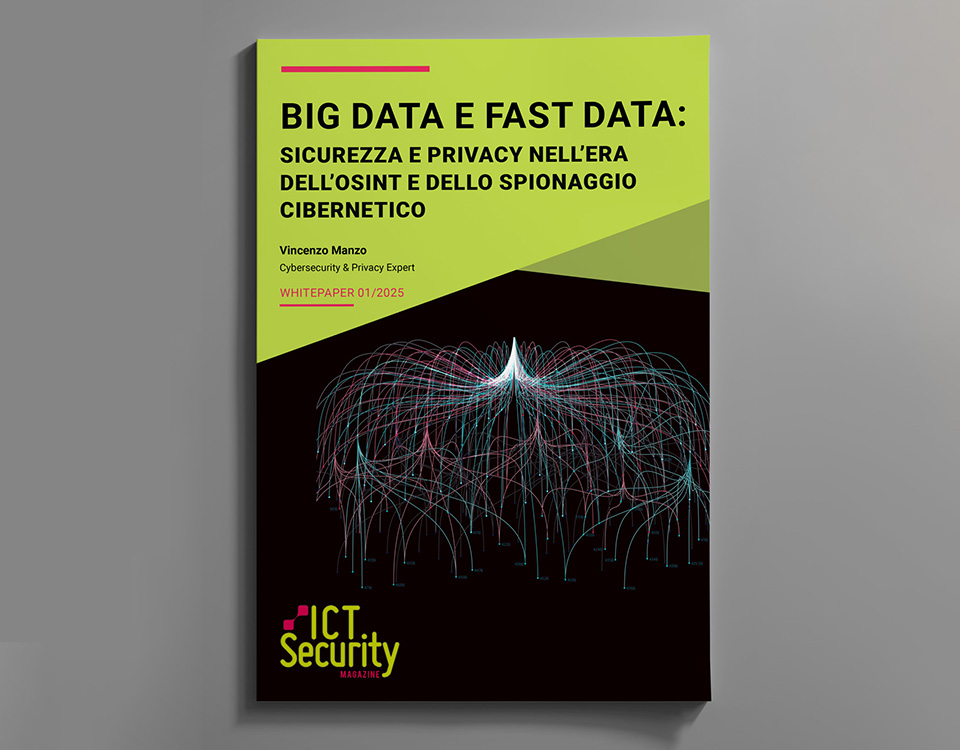 Big Data e Fast Data: Sicurezza e Privacy nell’Era dell’OSINT e dello Spionaggio Cibernetico ...